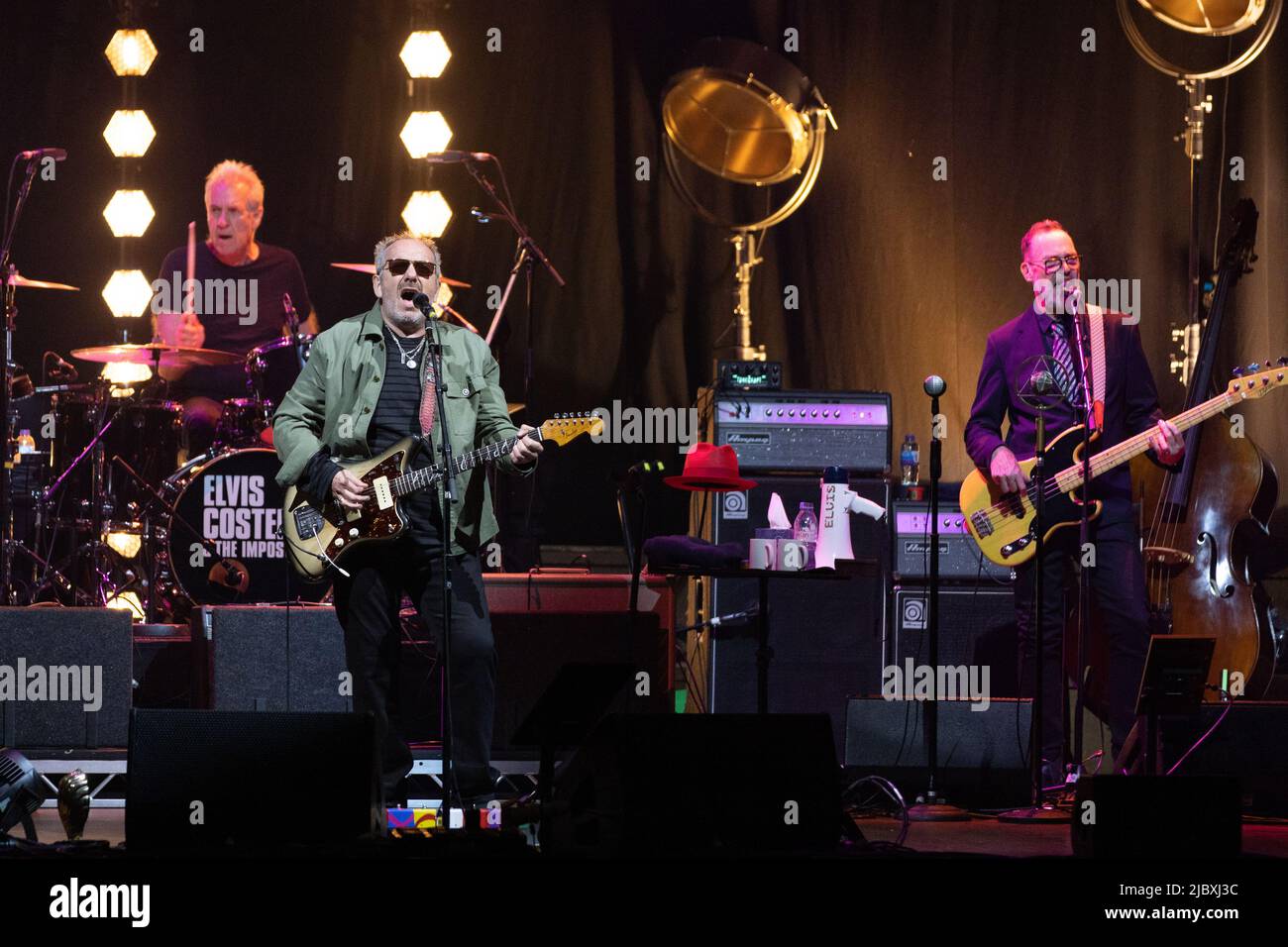 Newcastle, UK - Elvis Costello and the Imposters play at o2 City Hall ...