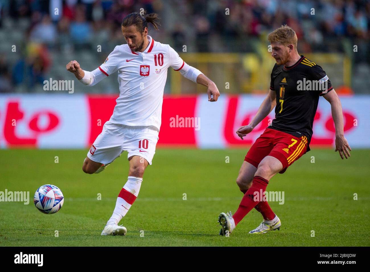 Brussels, Belgium. 08th June, 2022. Grzegorz Krychowiak of Poland and ...