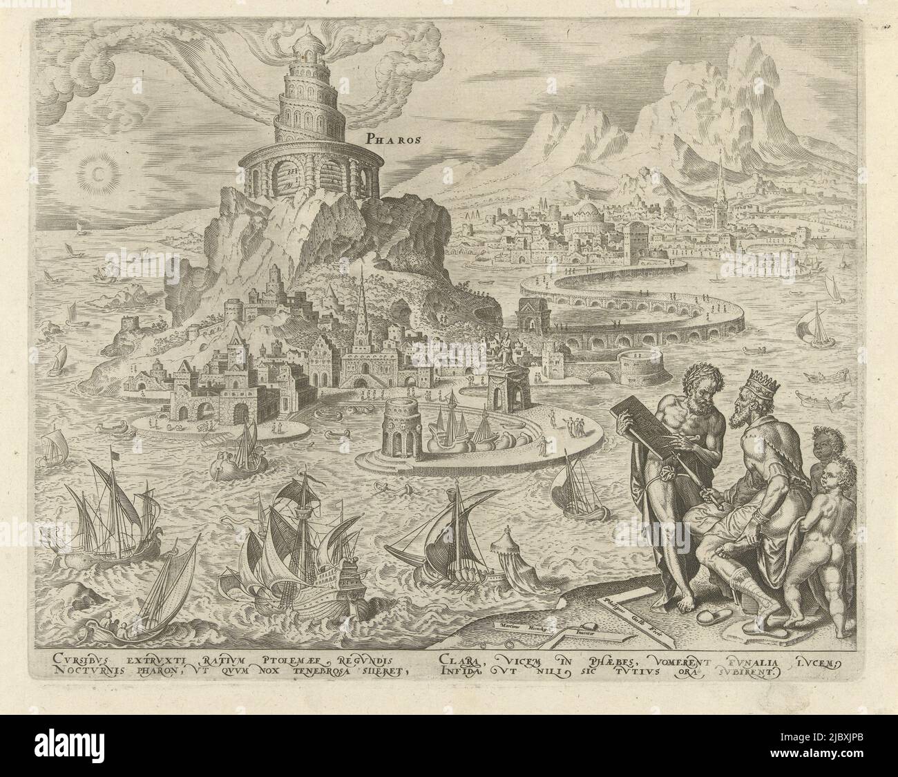 The lighthouse of the city of Alexandria. As far as is known the first ...