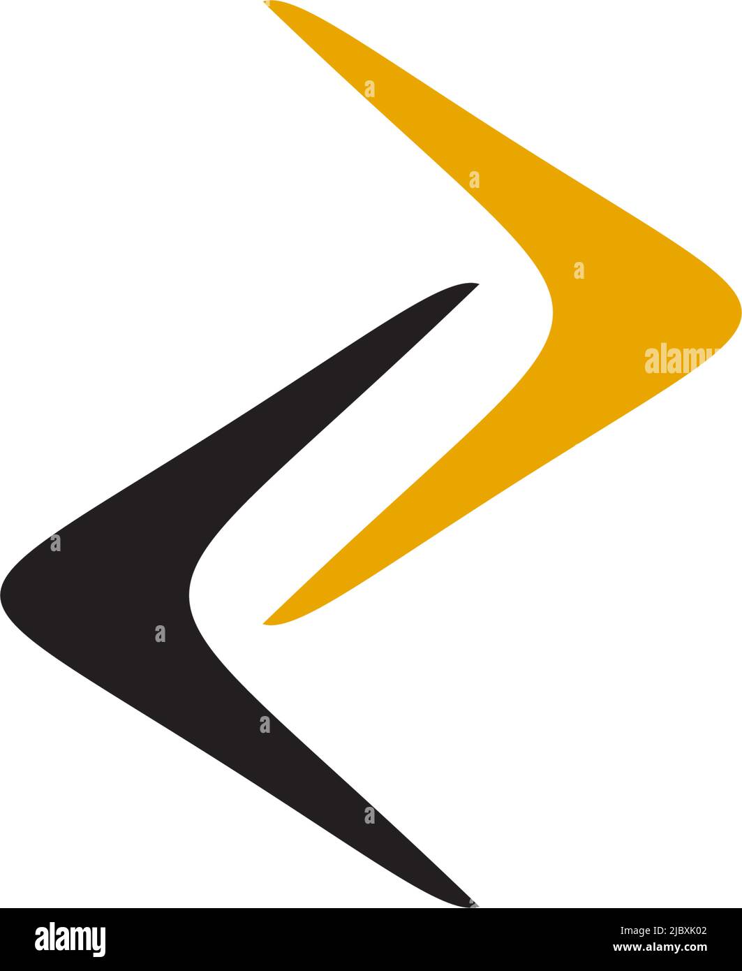 Boomerang weapon icon logo design inspiration vector template Stock ...