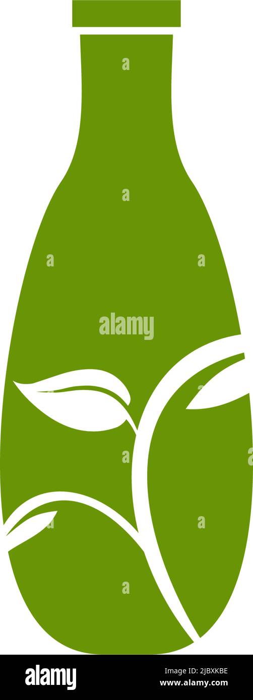 Bottle icon logo design vector illustration template Stock Vector Image ...