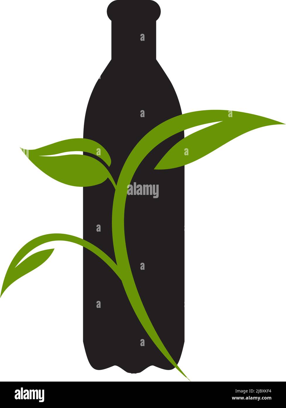 Bottle icon logo design vector illustration template Stock Vector Image ...