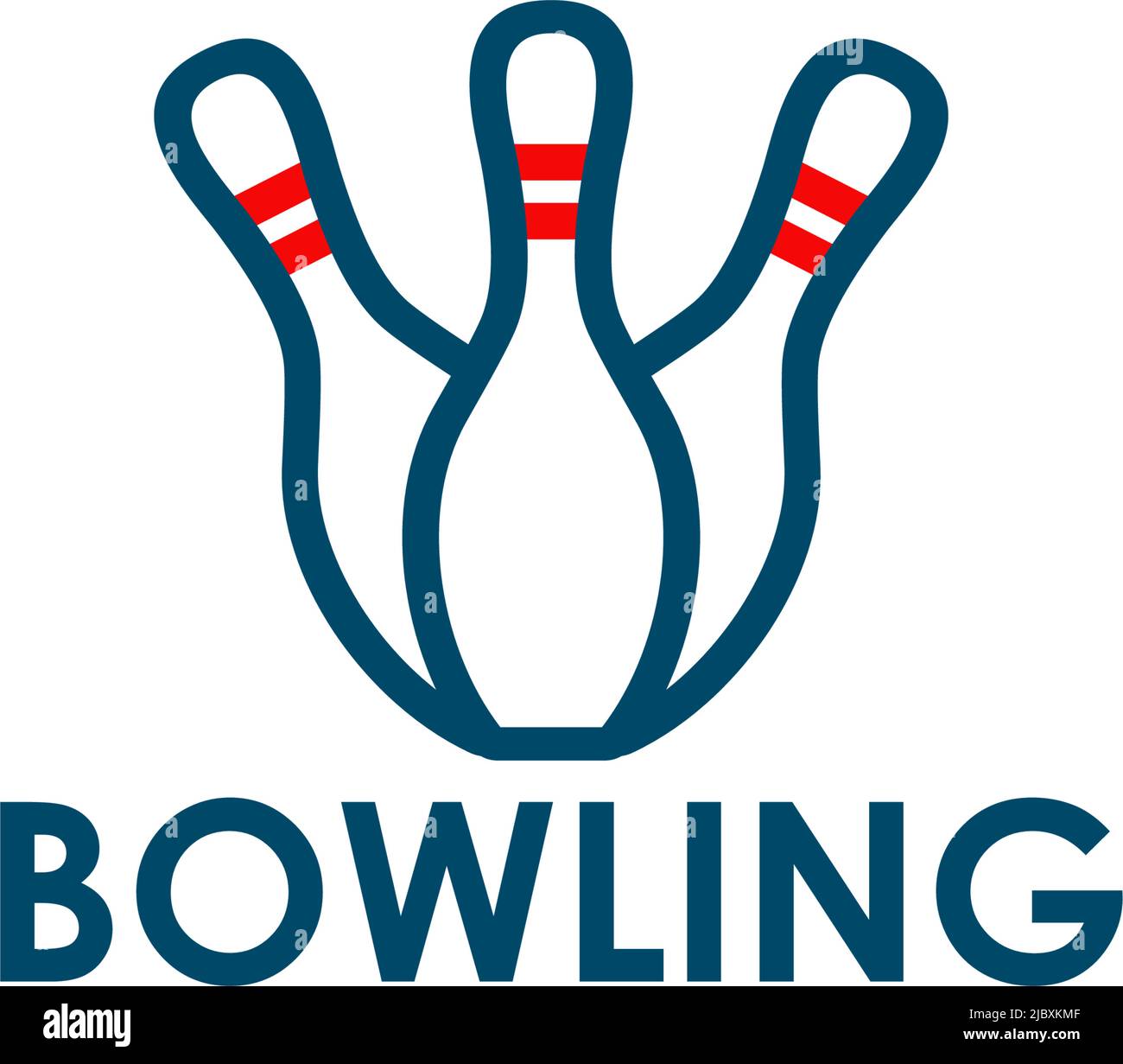 Bowling icon logo design inspiration vector template Stock Vector Image ...