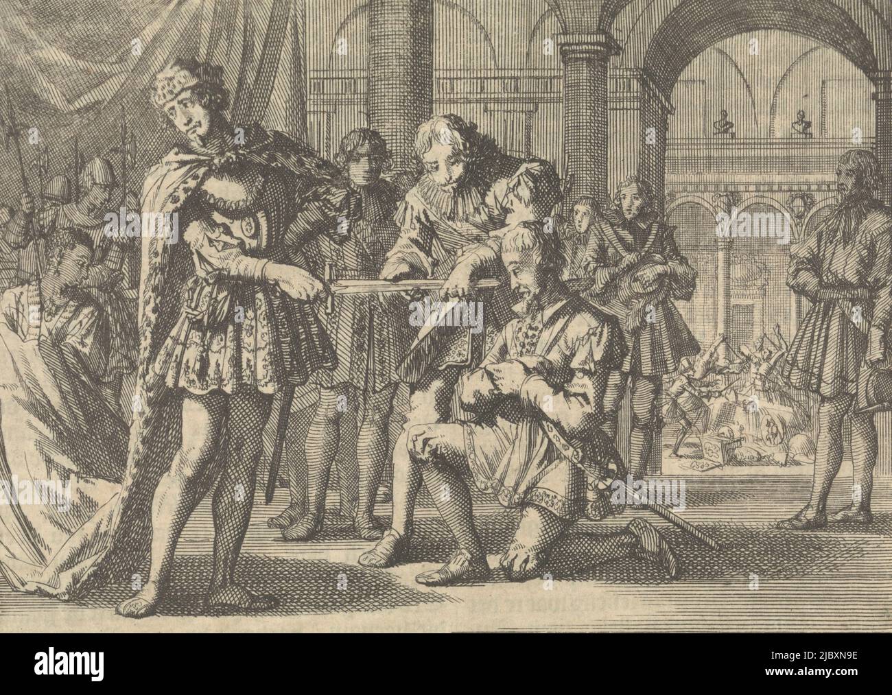 King knighting hi-res stock photography and images - Alamy