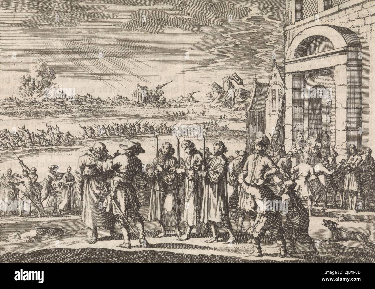 Persecution of Protestants in France, 1672, print maker: Jan Luyken ...