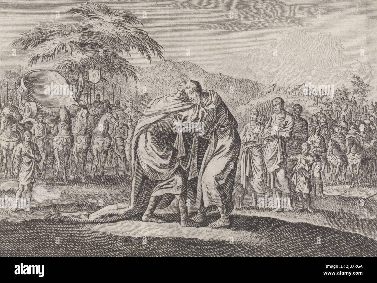 The reconciliation of jacob and esau hi-res stock photography and ...