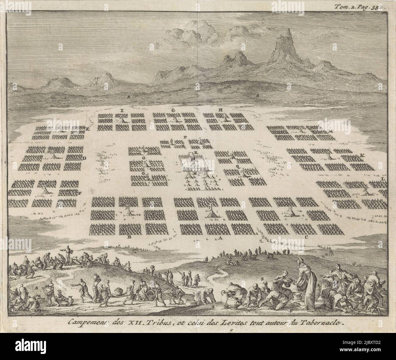 Et celui des levites tout autour du tabernacle hi-res stock photography ...