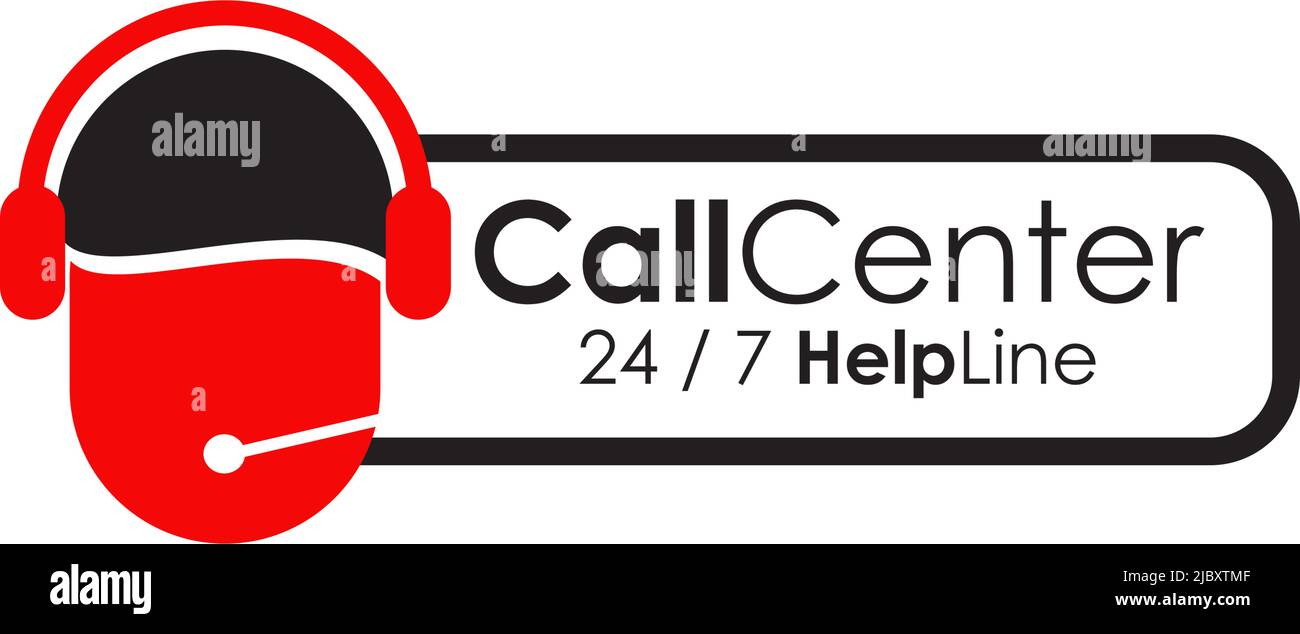 Customer care call center icon symbol logo design template Stock Vector ...