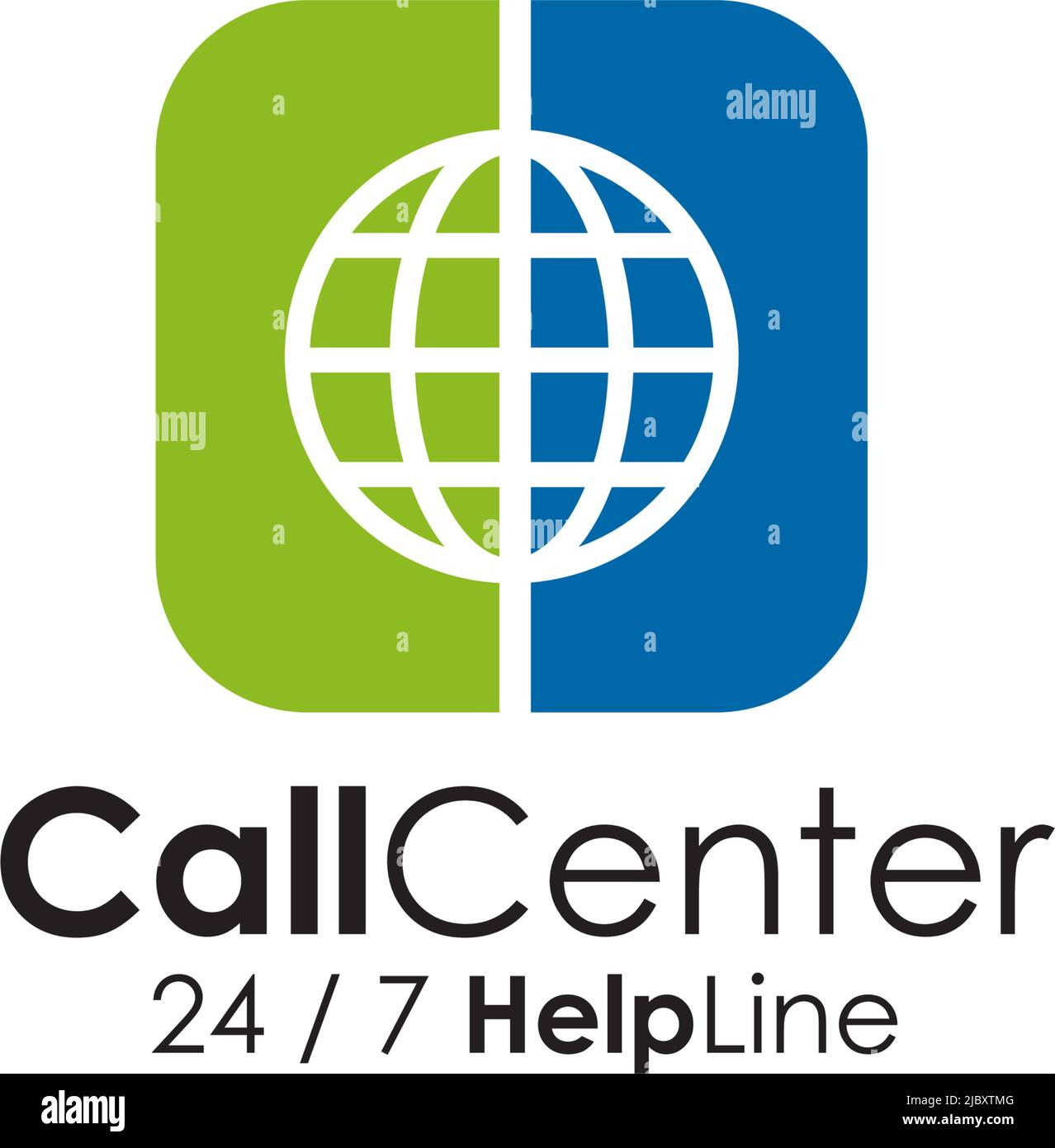 Customer care call center icon symbol logo design template Stock Vector ...