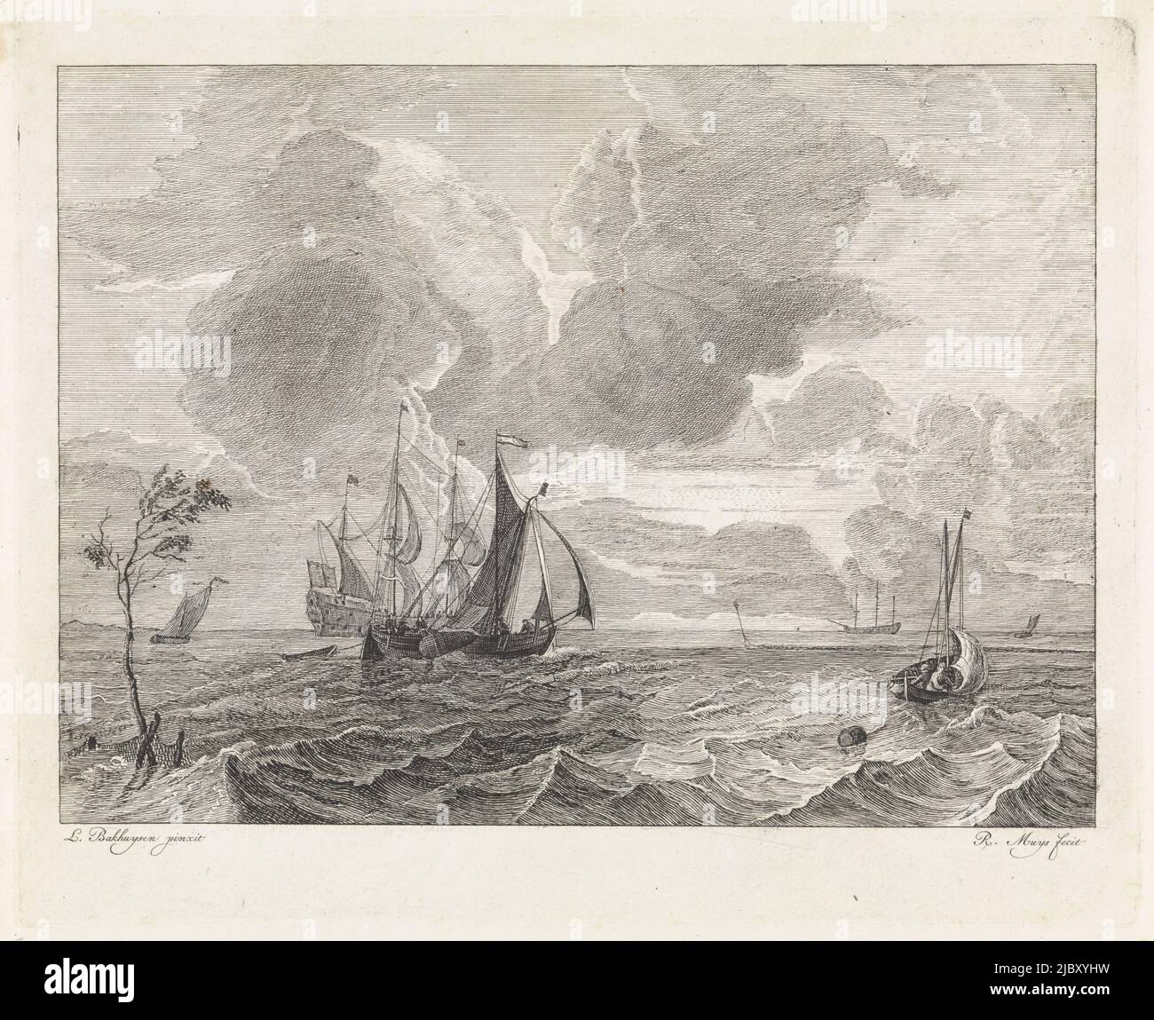 Middle two large sailing ships hi-res stock photography and images - Alamy