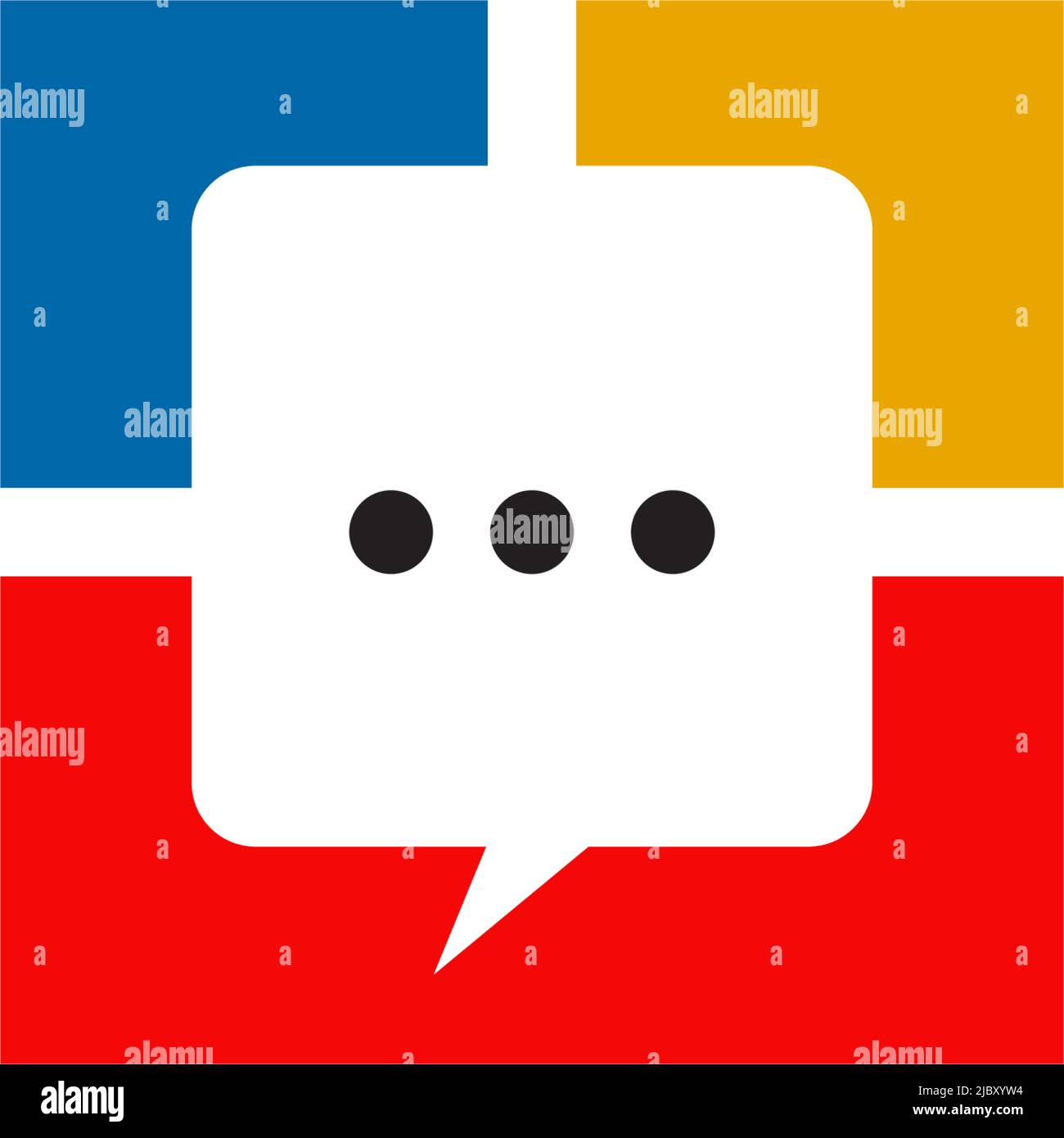 Bubble chat icon logo design inspiration vector template Stock Vector ...