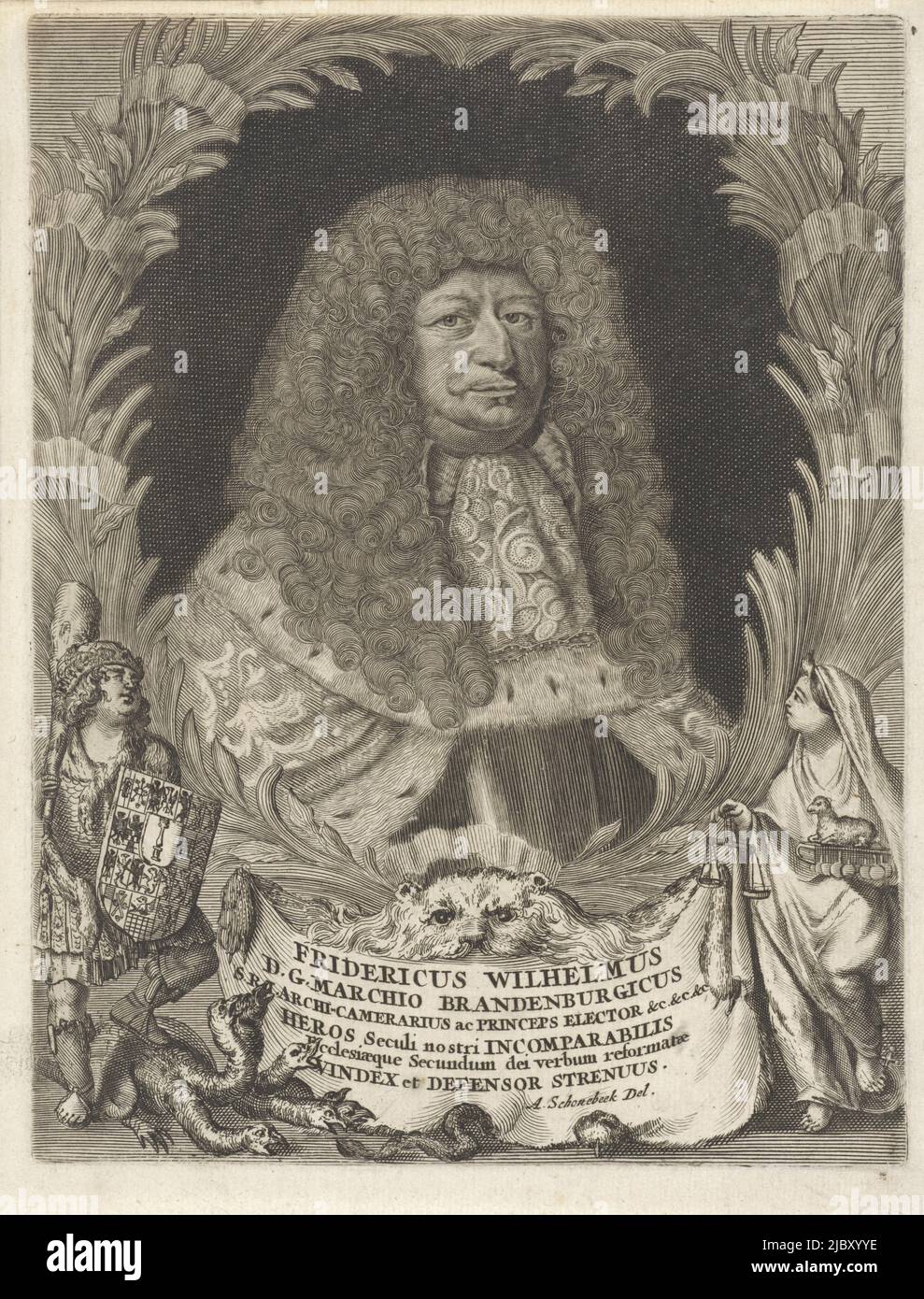 Portrait of Frederick William, Elector of Brandenburg, Adriaen ...