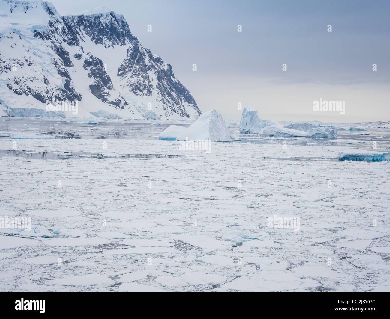Pack ice in Lemaire Channel, Antarctica Stock Photo - Alamy