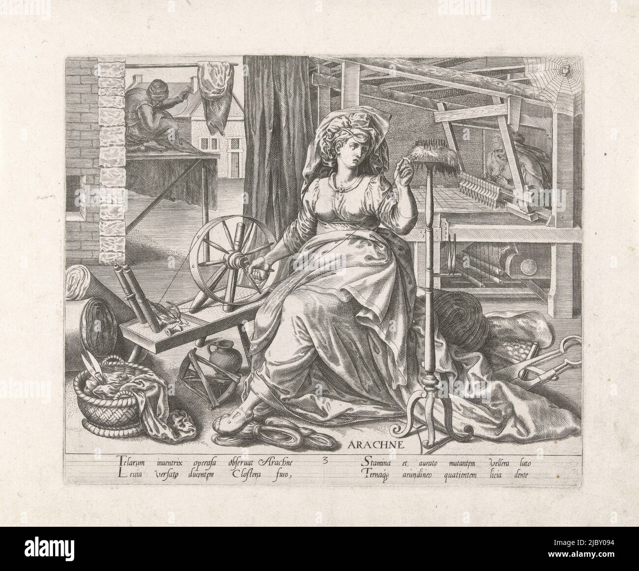 Arachne spinning hi-res stock photography and images - Alamy