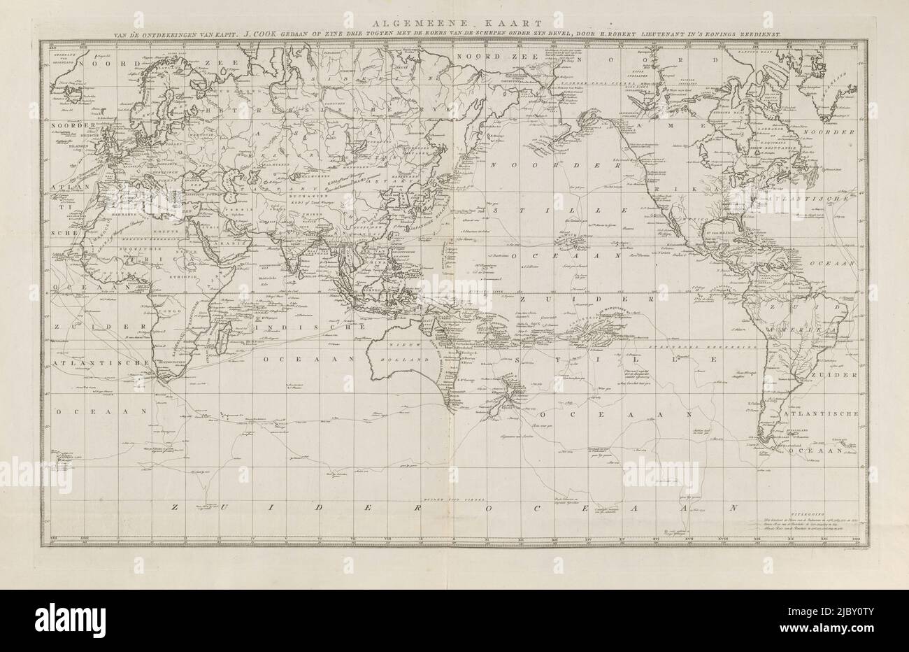 James cook general map hi-res stock photography and images - Alamy