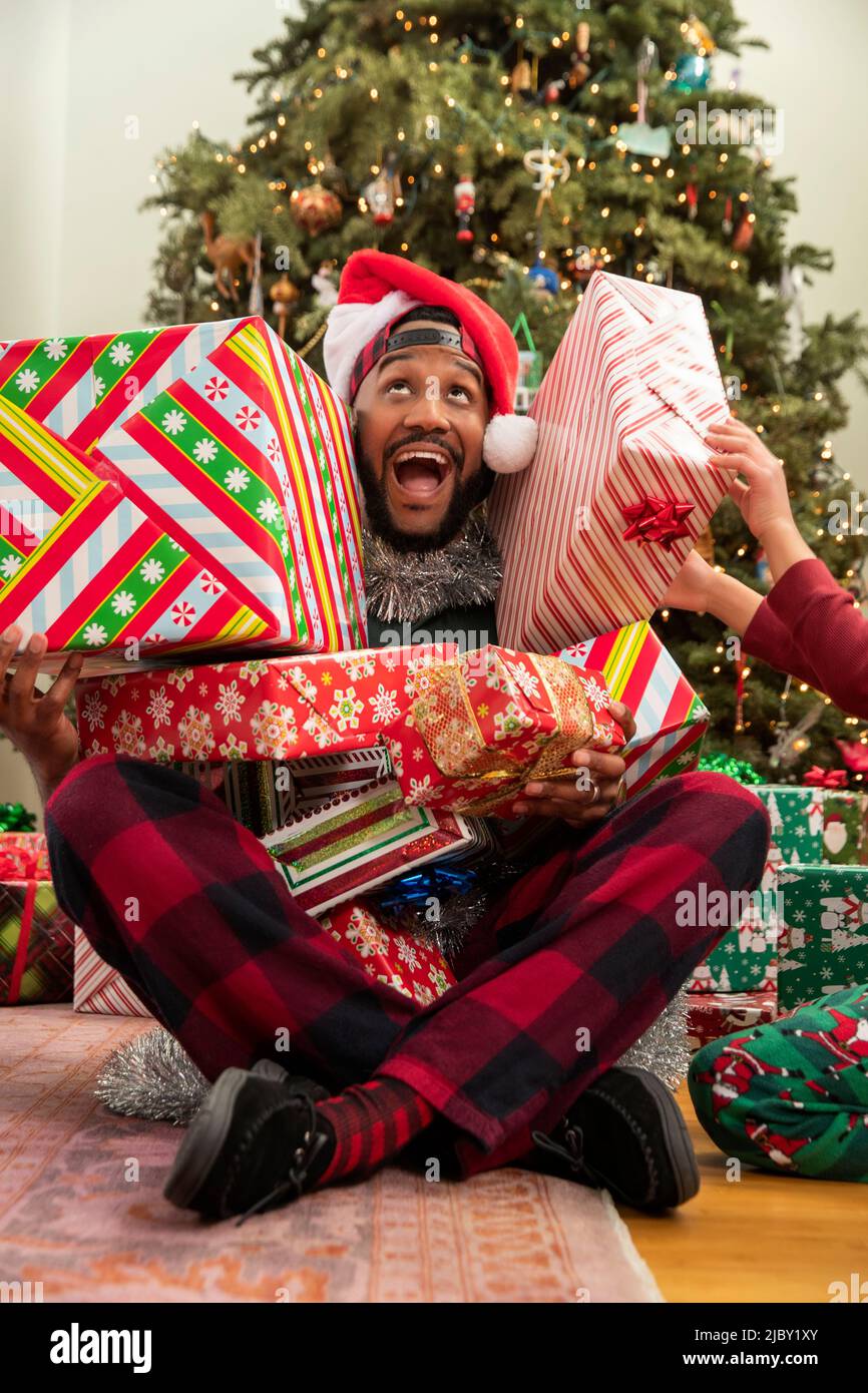 Kid Opening Present Excited