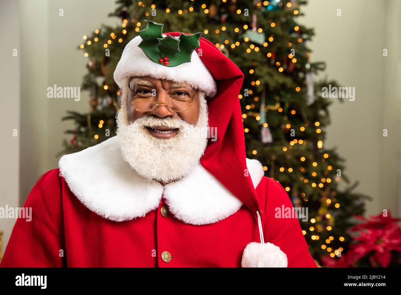 Black Santa Claus Background