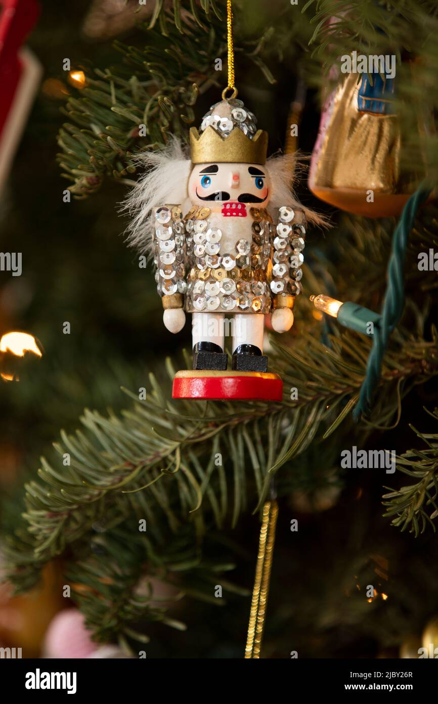Nutcracker Christmas tree decoration Stock Photo - Alamy