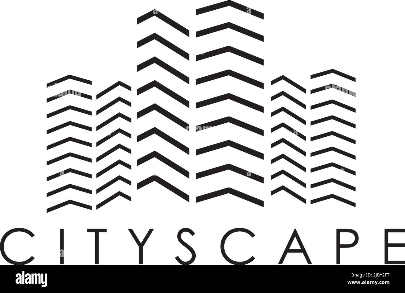 Cityscape logo design inspiration vector template Stock Vector Image ...