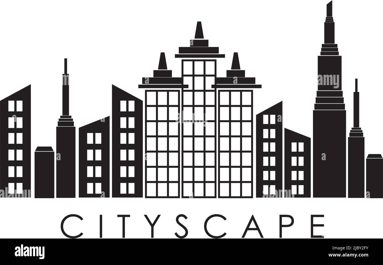 Cityscape logo design inspiration vector template Stock Vector Image ...