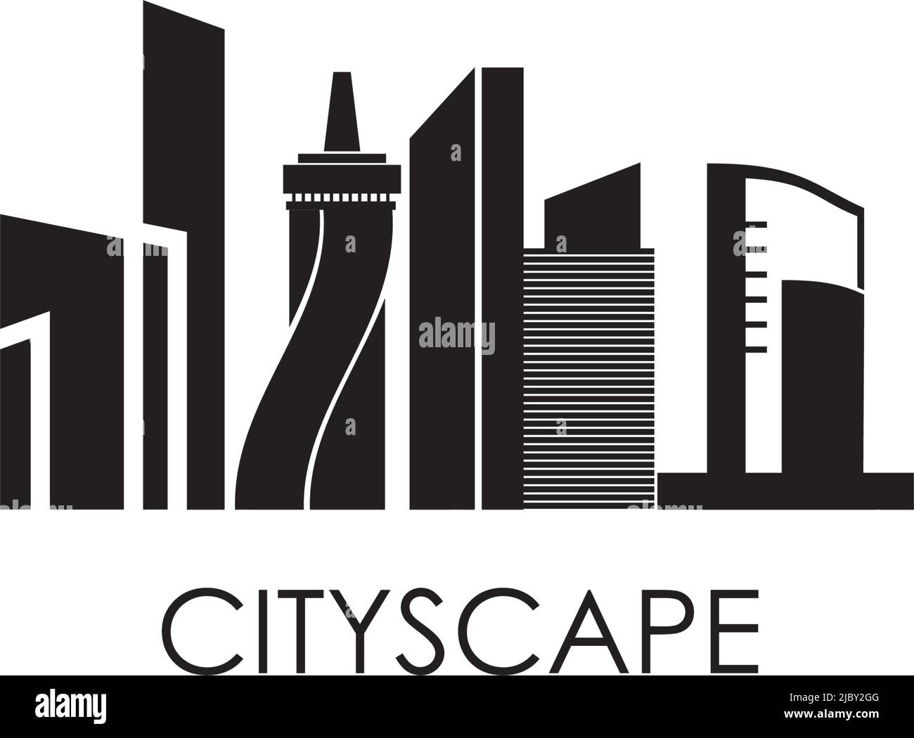 Cityscape logo design inspiration vector template Stock Vector Image ...