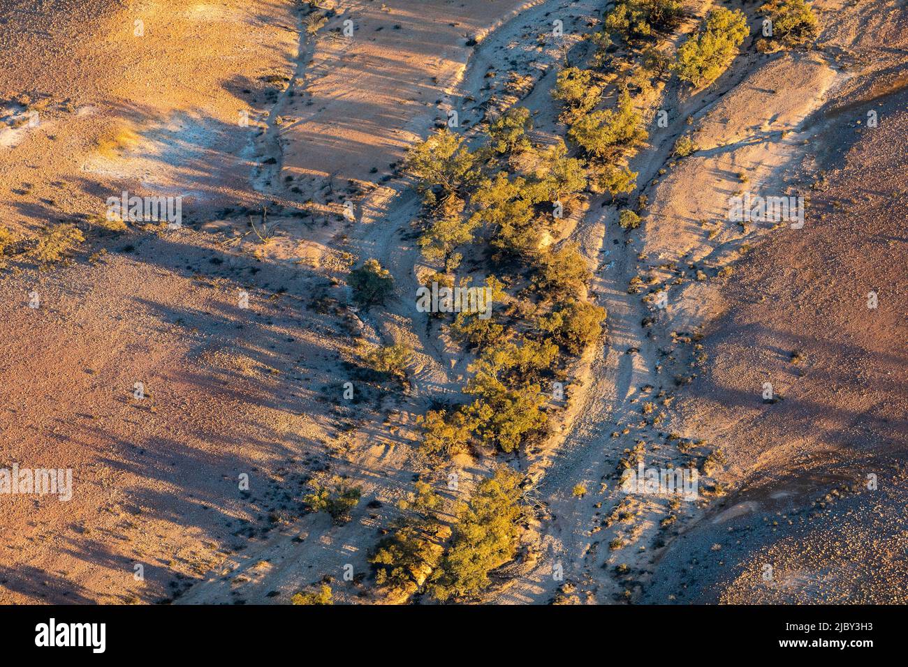Dry arid landscape from central South Australia. Aerial images over the ...