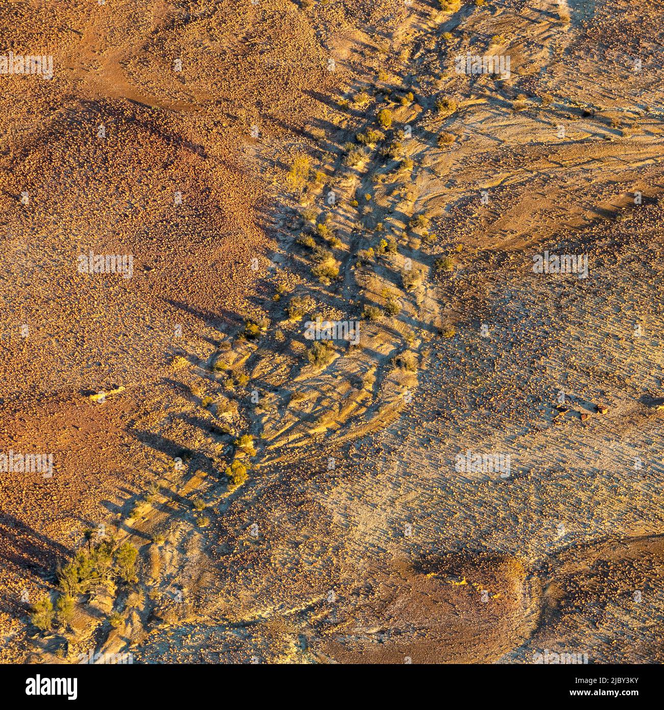 Dry arid landscape from central South Australia. Aerial images over the ...