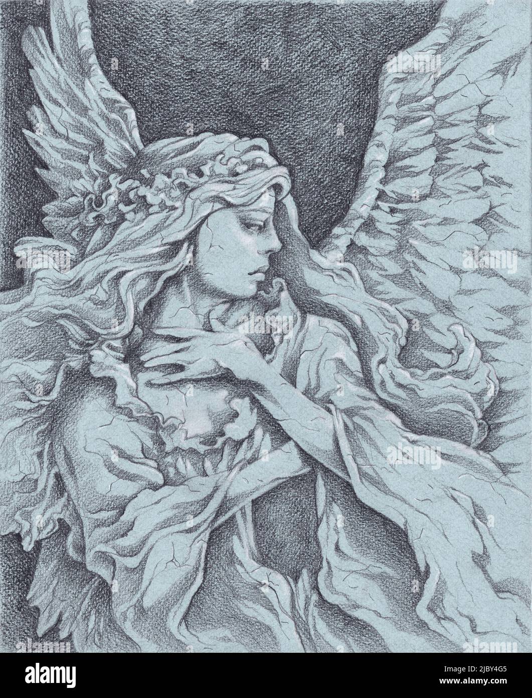 Drawing angel illustration craft High Resolution Stock Photography and ...