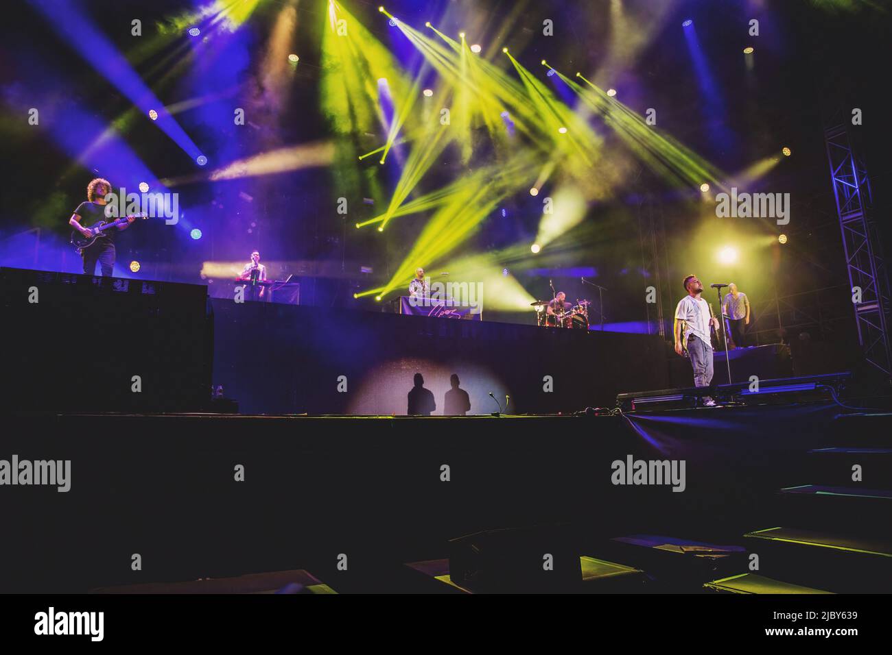 Silvano Albanese better known by his stage name Coez performs on stage ...