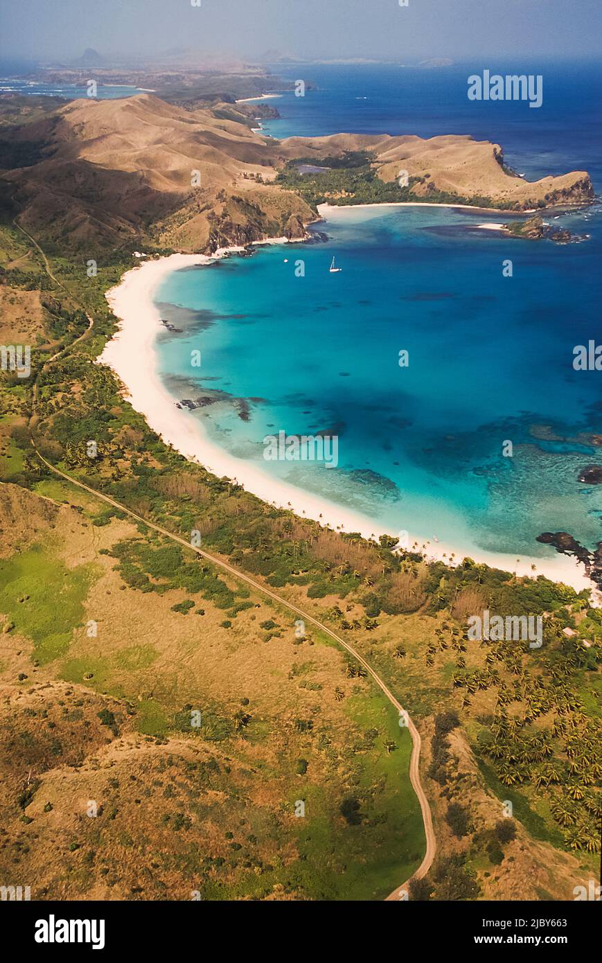 Aerial of Yasawa Islands - Fiji Stock Photo - Alamy