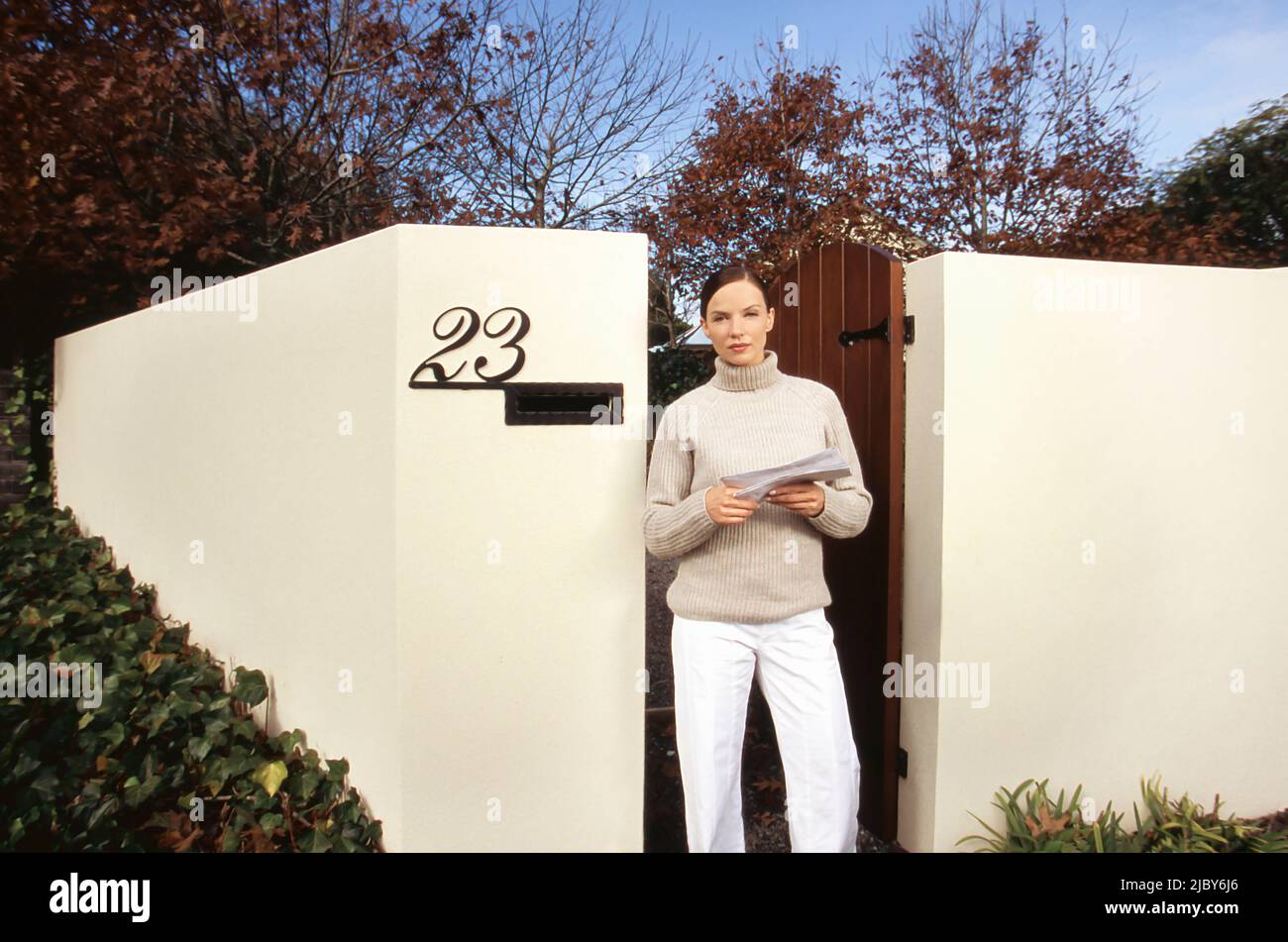 Wooden gate mail hi-res stock photography and images - Alamy