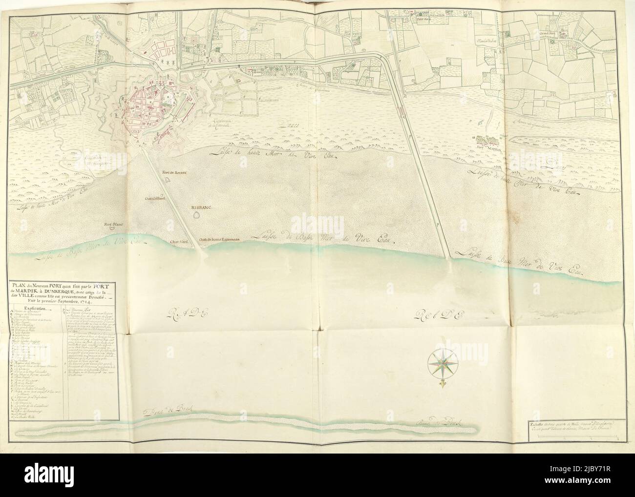 Map of dunkirk new hi-res stock photography and images - Alamy