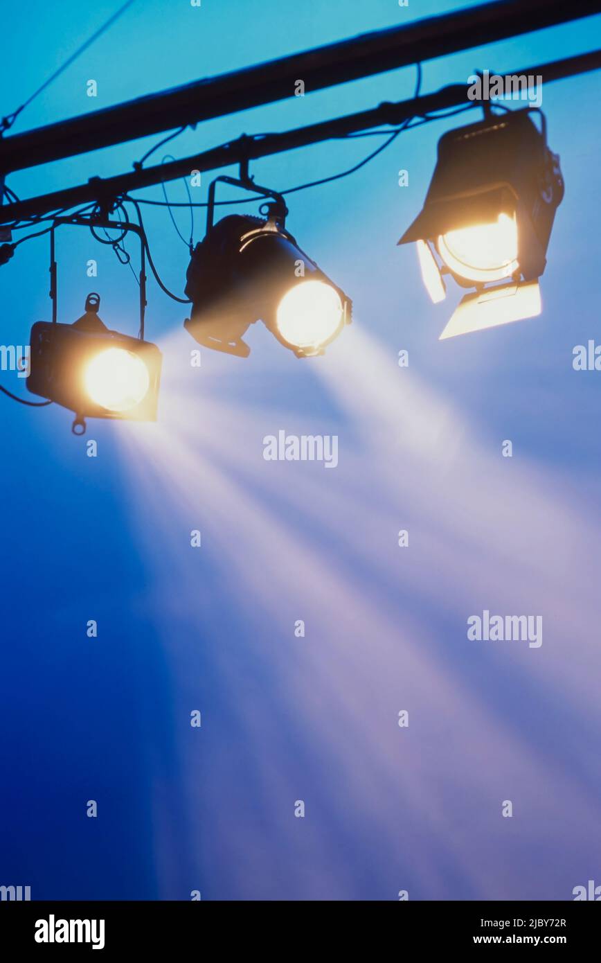 Blue stage background spotlights hi-res stock photography and images ...