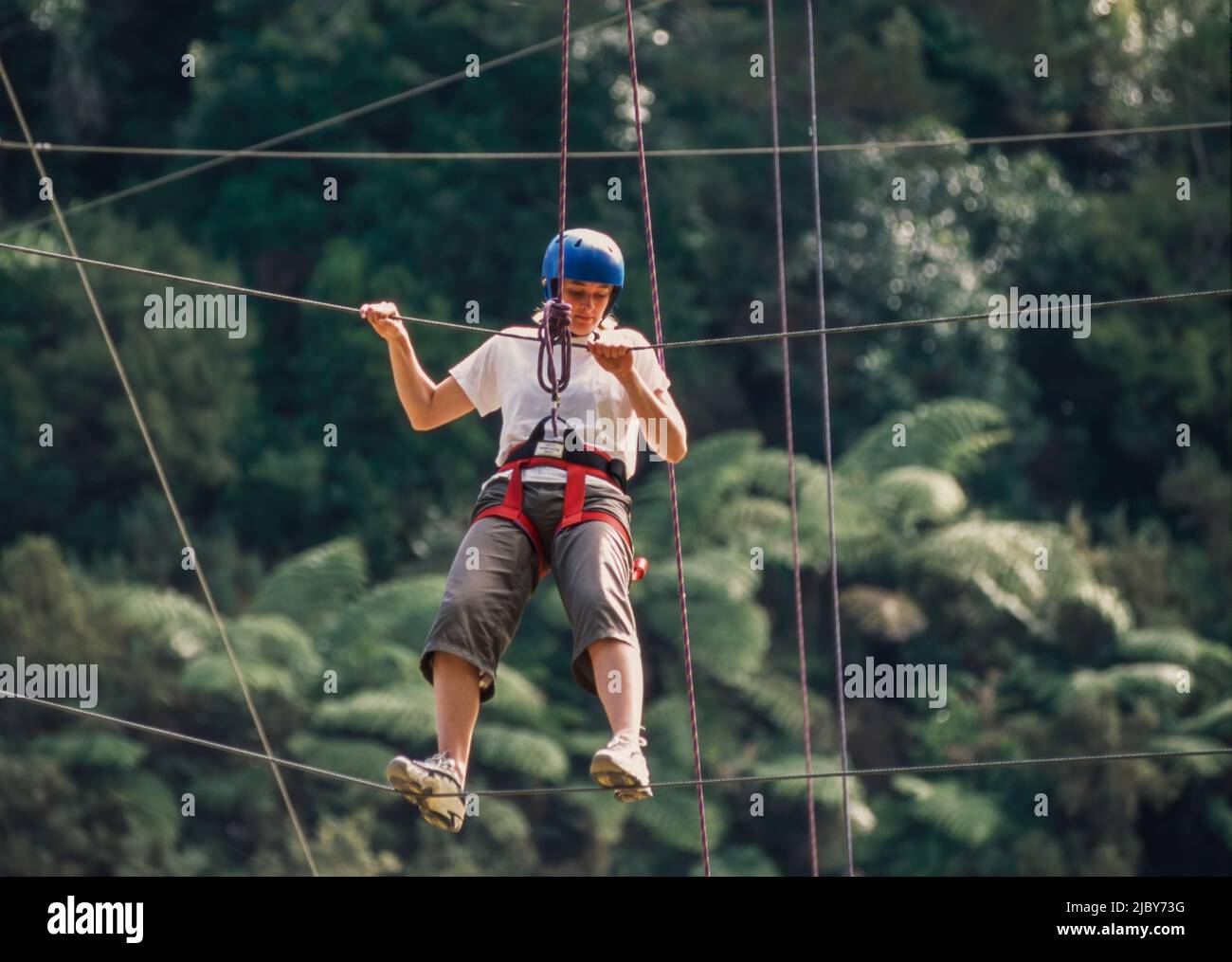 Suspended with ropes hi-res stock photography and images - Alamy