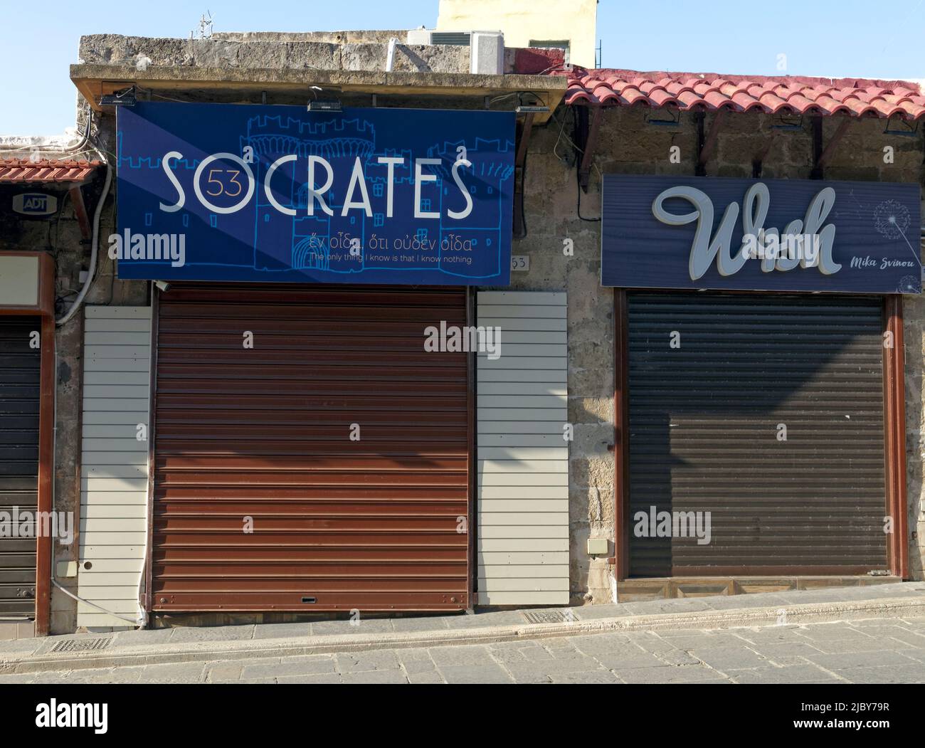 A shop named Socrates, Rhodes Old Town, Rhodes Island, Greece ...