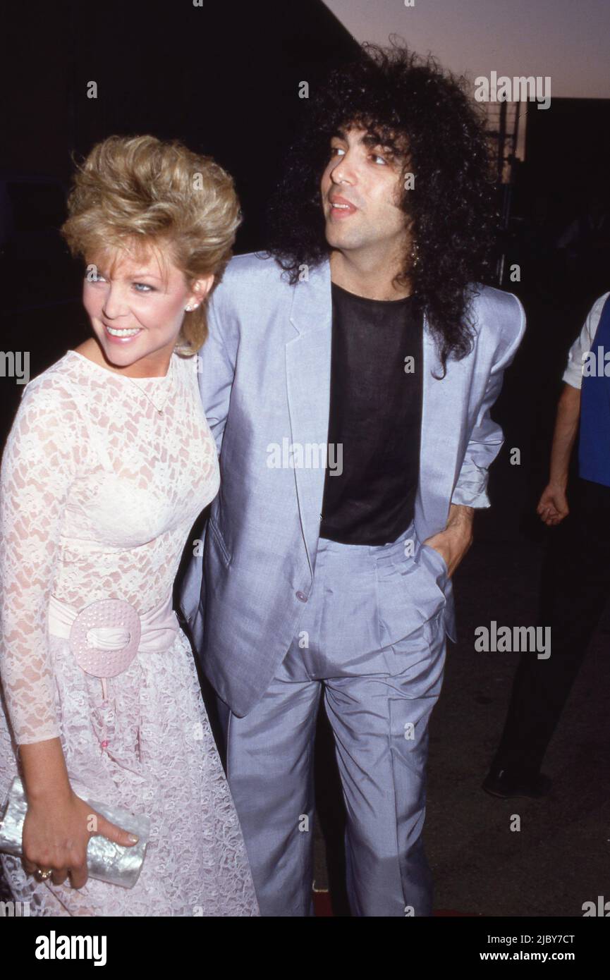 Lisa Hartman and Paul Stanley at People Magazine's 10th Anniversary ...