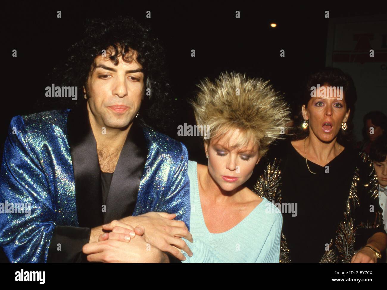 Lisa Hartman and Paul Stanley at the Gold Awards on August 15, 1982 in Los Angeles, California ...