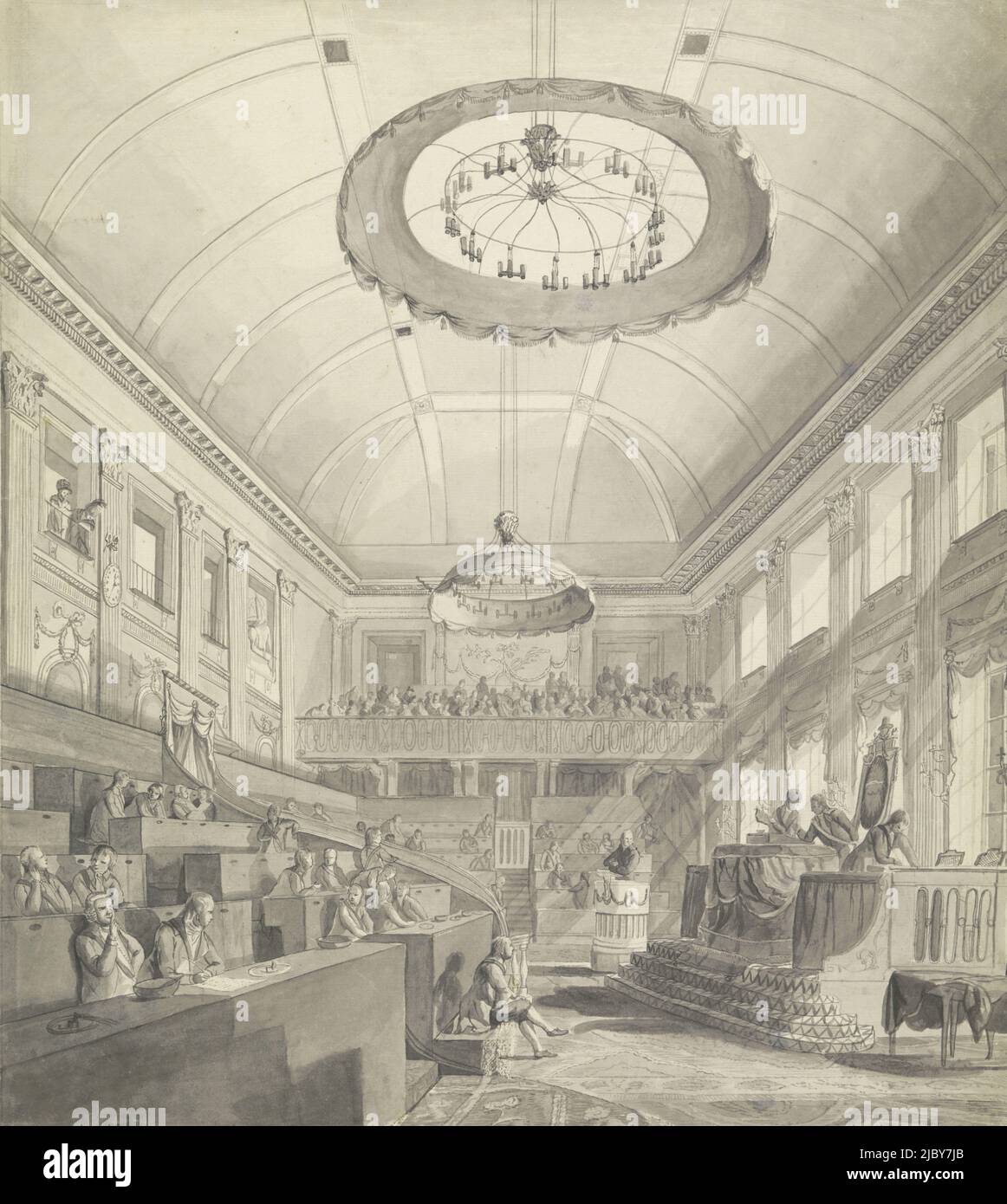 First National Assembly at The Hague, 1796, anonymous, 1796, Session of ...