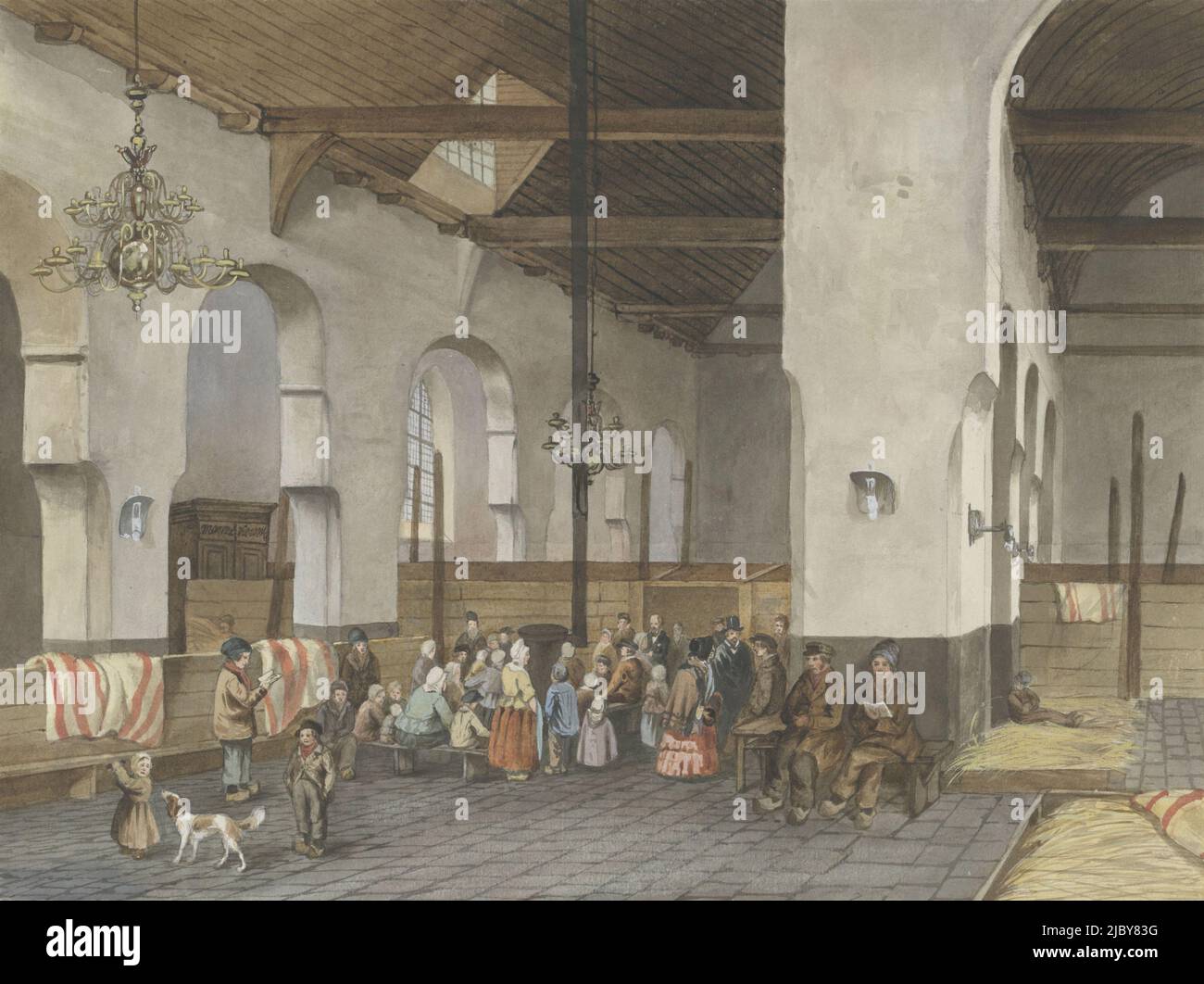 Reception of the Veenendalers in the Geertekerk in Utrecht, 1855 ...