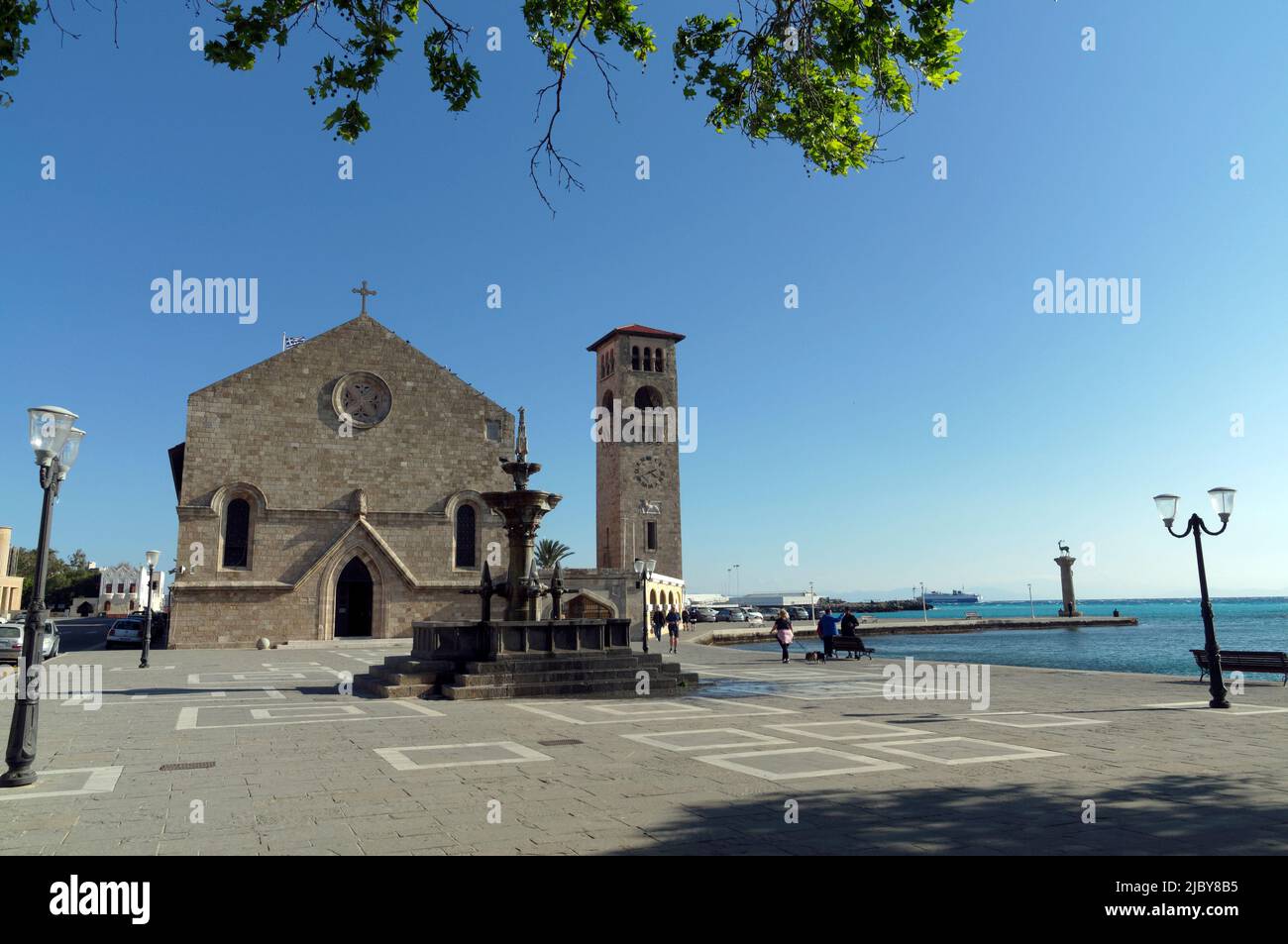 Rhodes Town, Rhodes Island, Greece, Dodecanese.St John the Evangelist ...