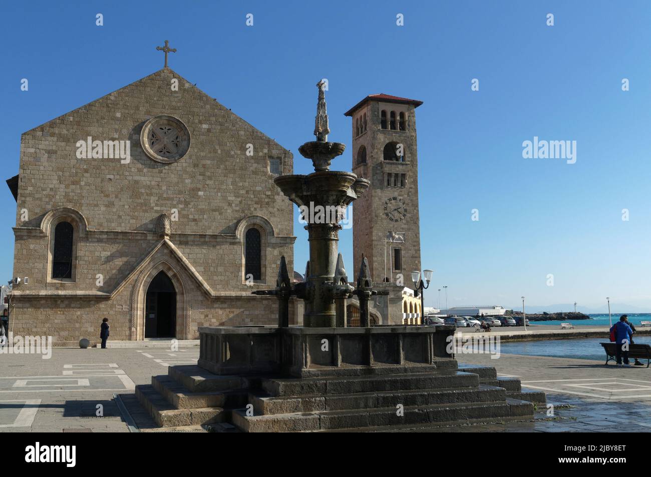 Rhodes Town, Rhodes Island, Greece, Dodecanese.St John the Evangelist ...