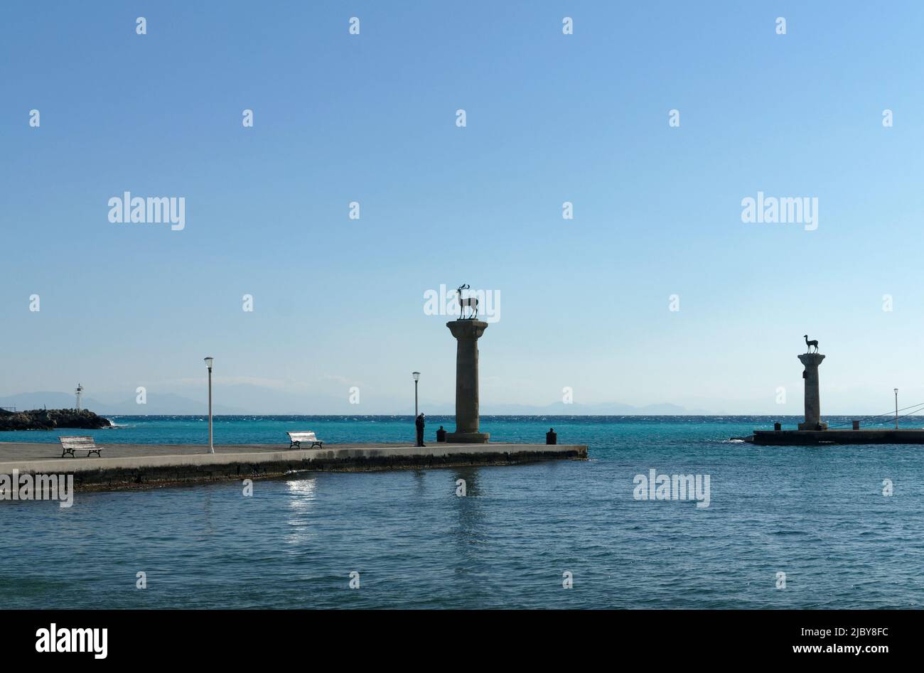 Platoni statues, deer -stag and and hind overlooking entrance to ...