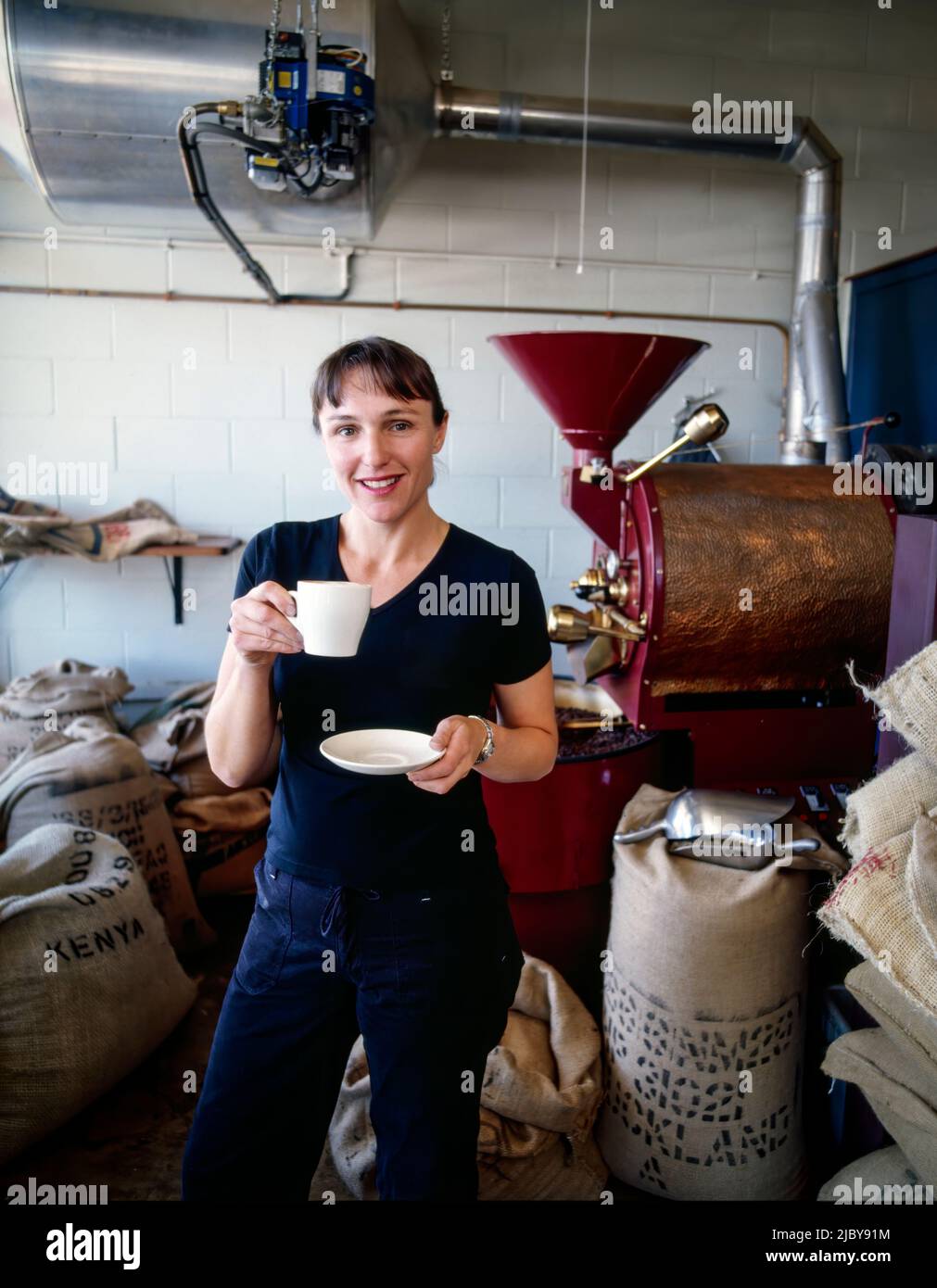 Female coffee roaster hi-res stock photography and images - Alamy