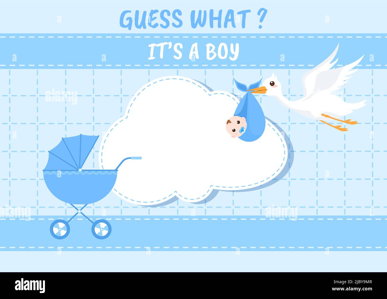 Birth Photo is it a Boy with a Baby Image and Blue Color Background ...