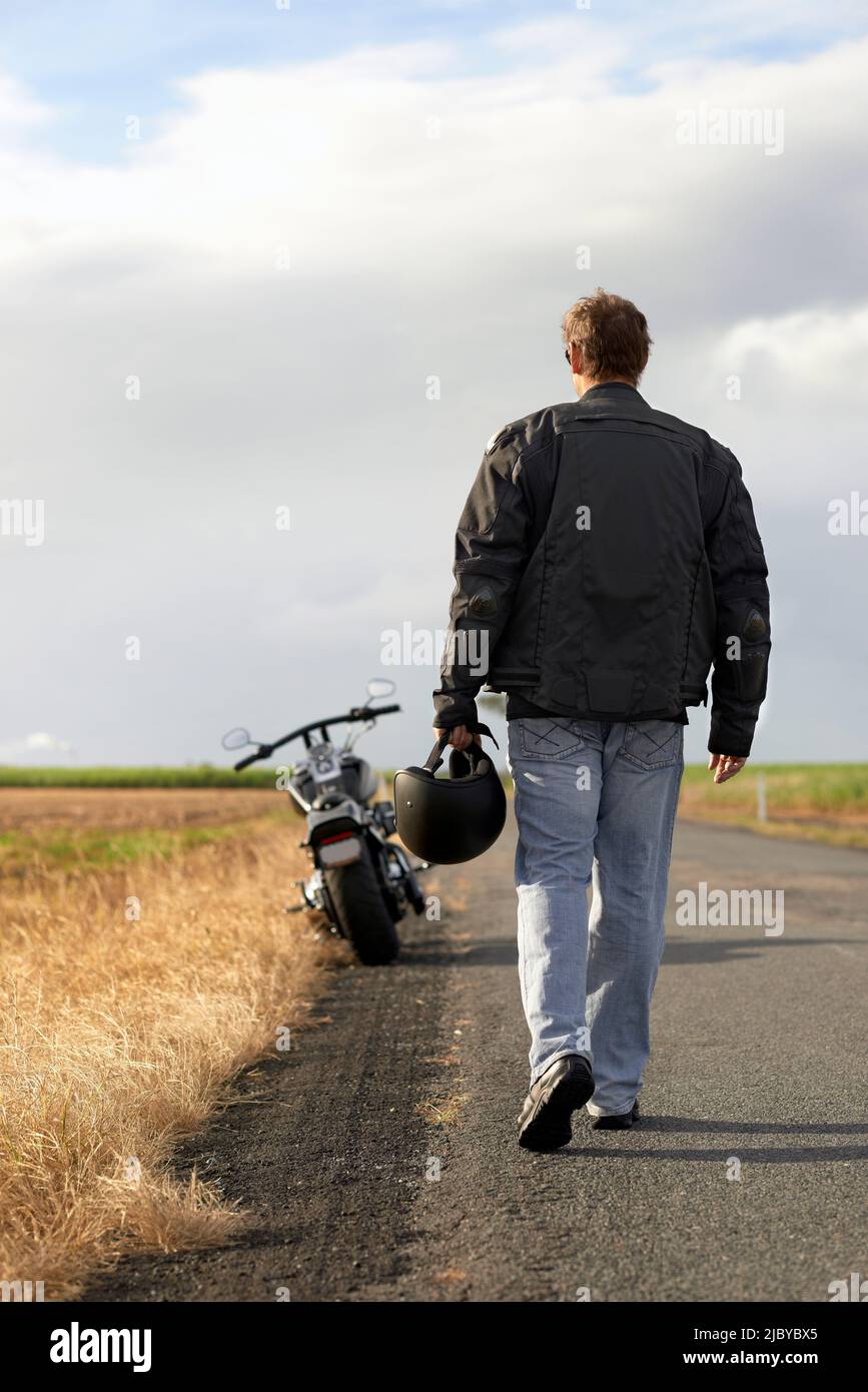 Man motorbike freedom hi-res stock photography and images - Alamy