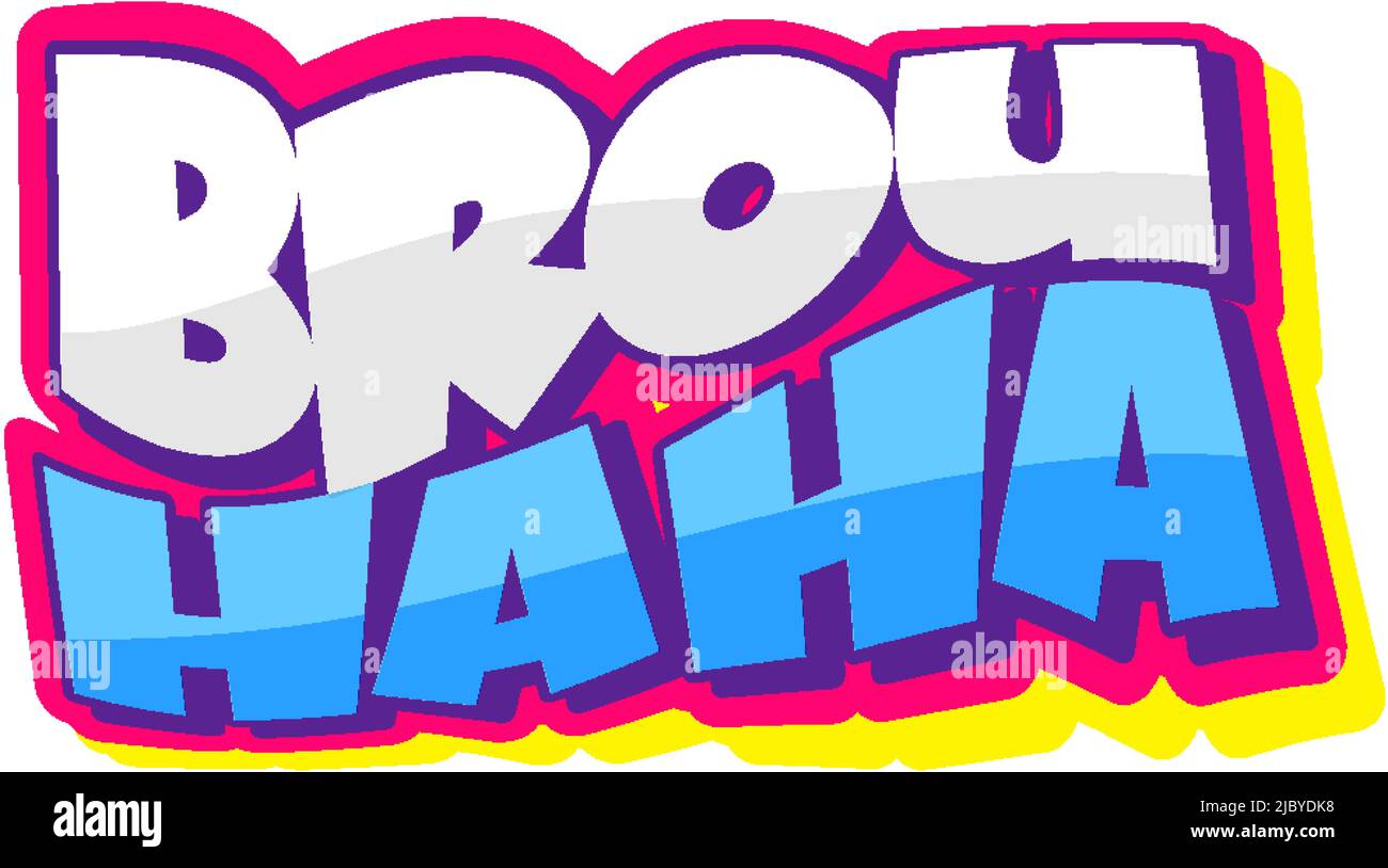 Brouhaha isolated word text illustration Stock Vector Image & Art - Alamy