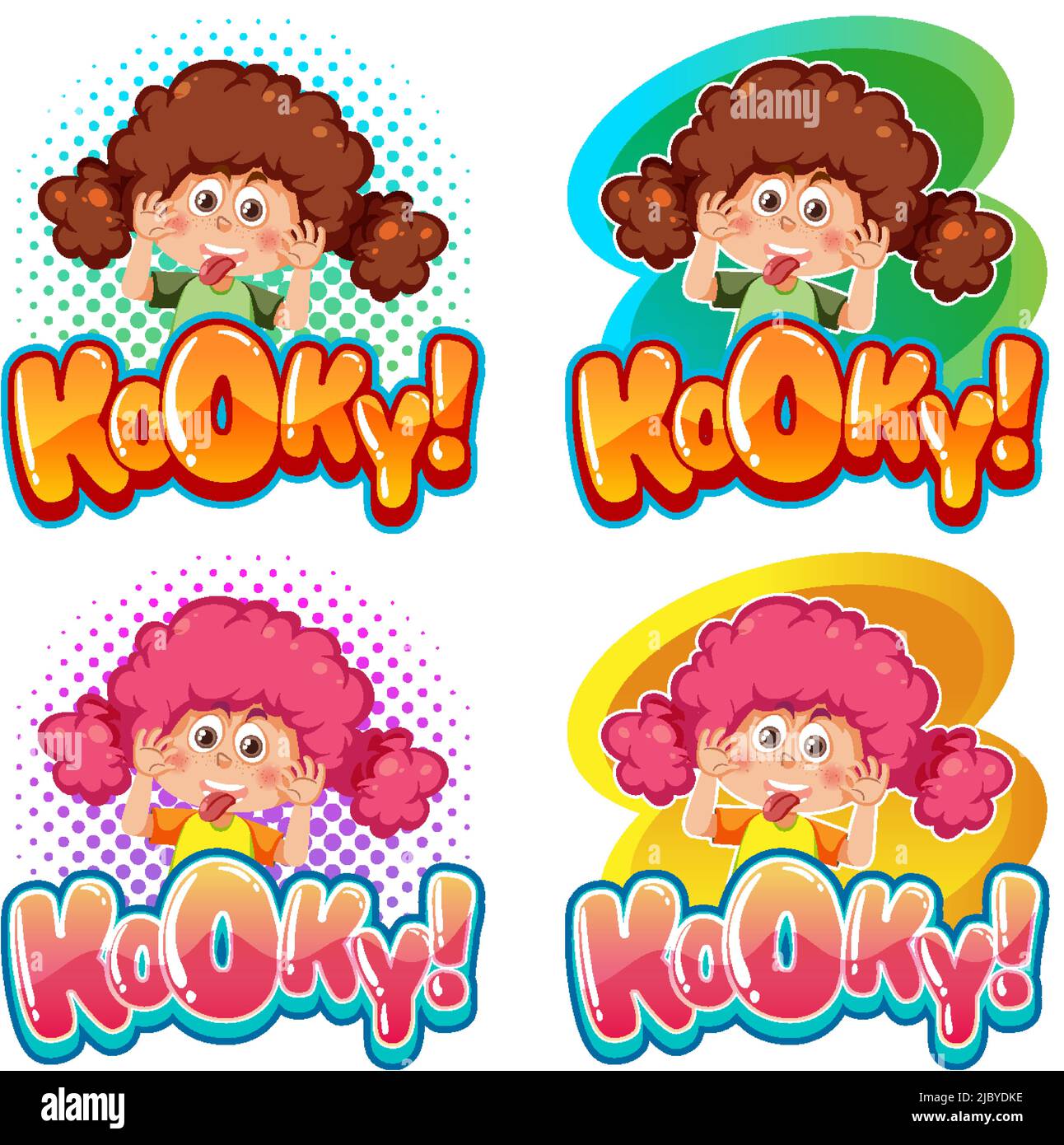 Kooky Stock Vector Images - Alamy