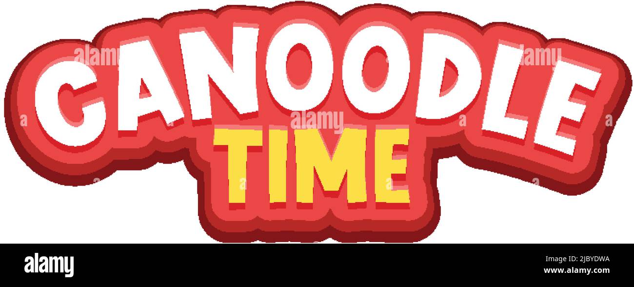 Canoodle time isolated word text illustration Stock Vector Image & Art ...