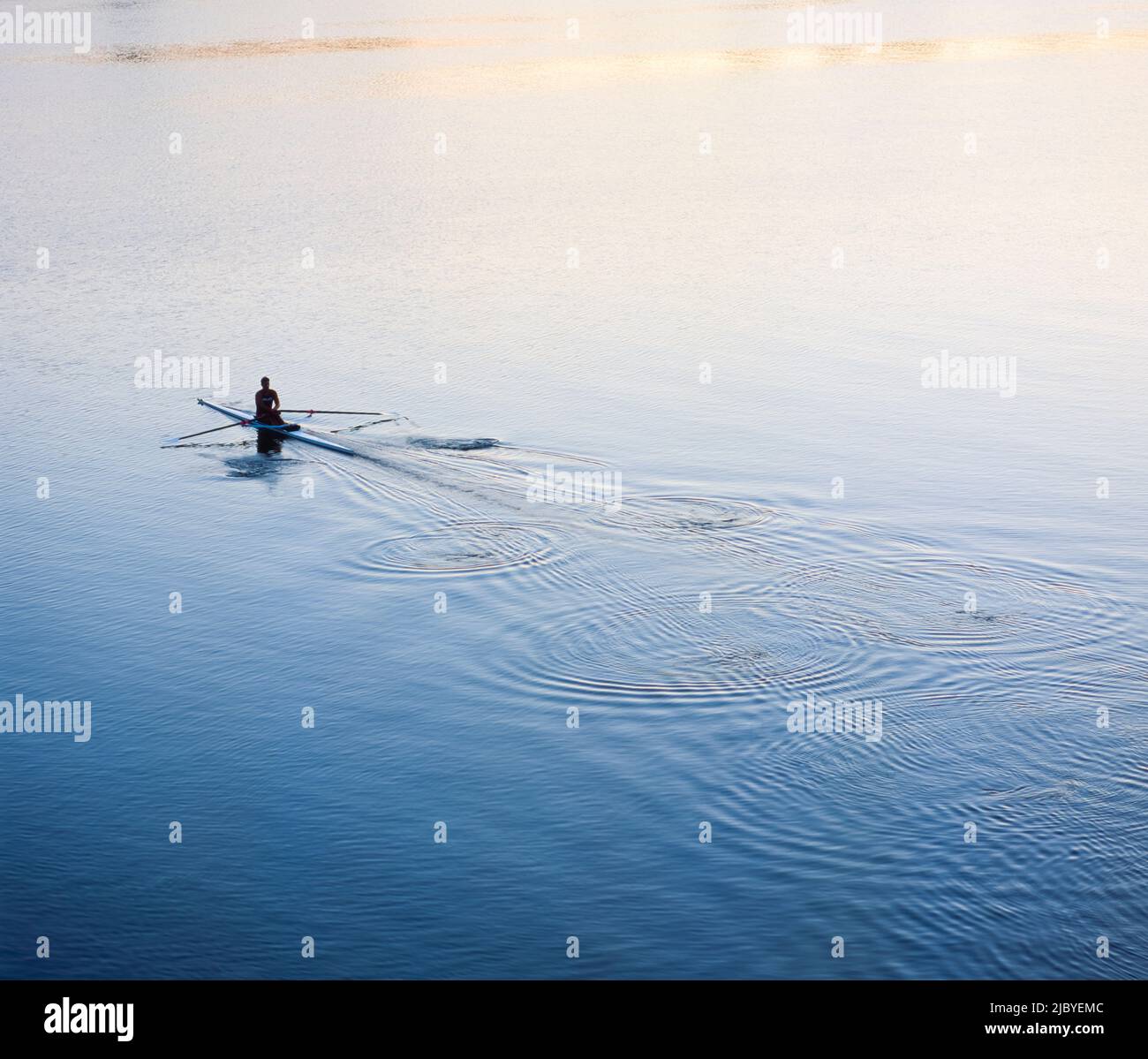 Single scull rowing boat hi-res stock photography and images - Alamy