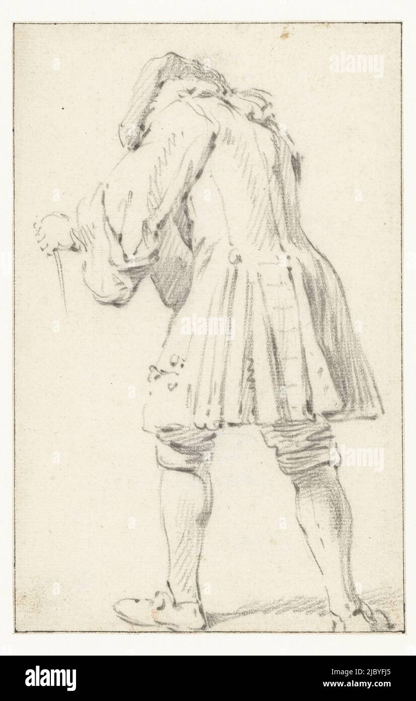 Man Hunched Over Drawing